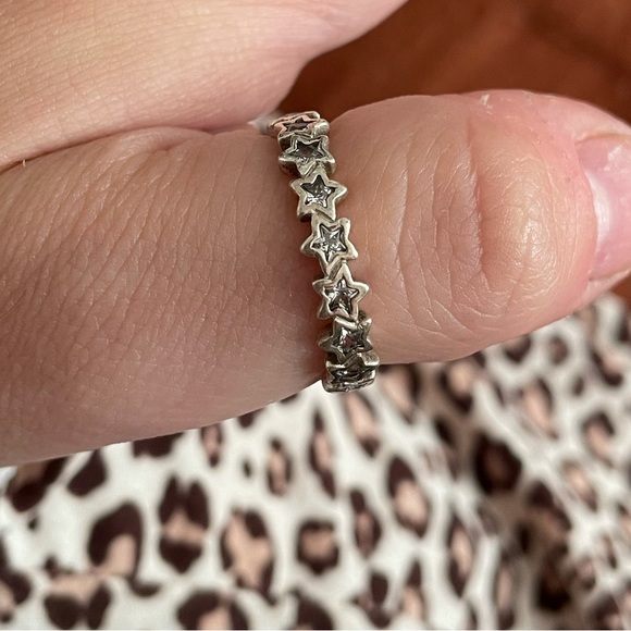 Pandora | Jewelry | Pandora Stackable Star Rings Size 58 | Poshmark